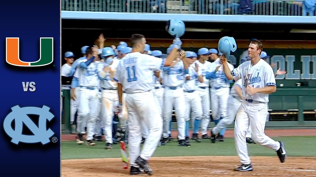 Miami vs. North Carolina Baseball Highlights (March 25, 2017) - YouTube