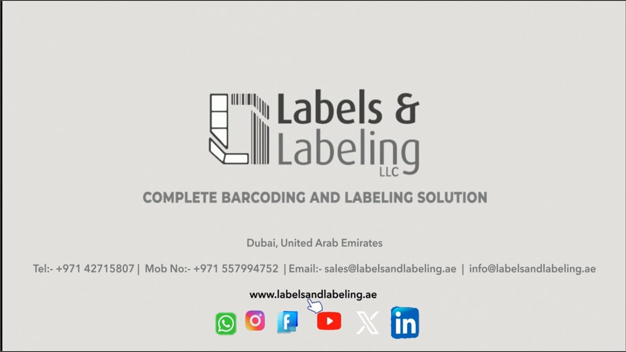 Company Introduction - Labels & Labeling Co. LLC, Dubai, UAE - YouTube