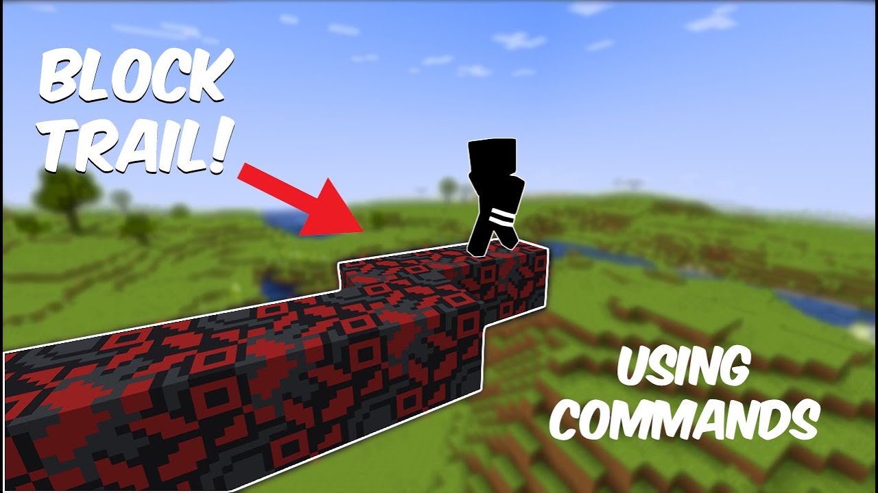 How to create a Block Trail in Minecraft | Using Commands - YouTube