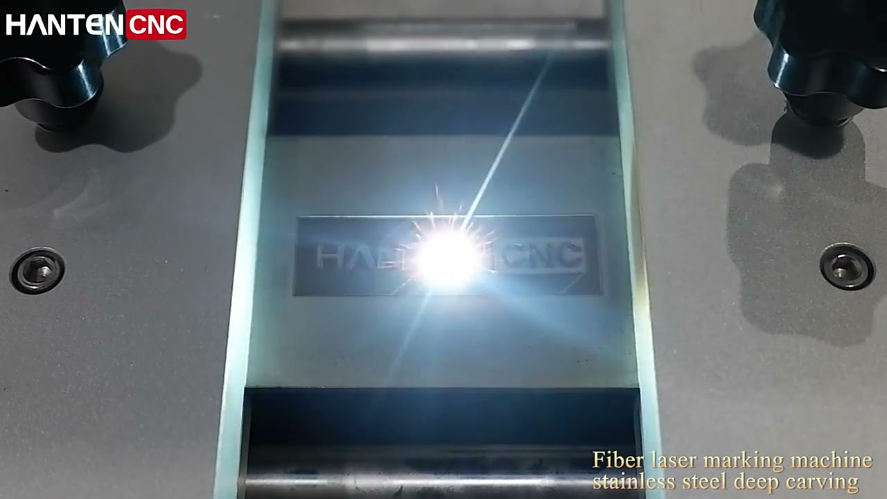 deep engraving laser machine - YouTube