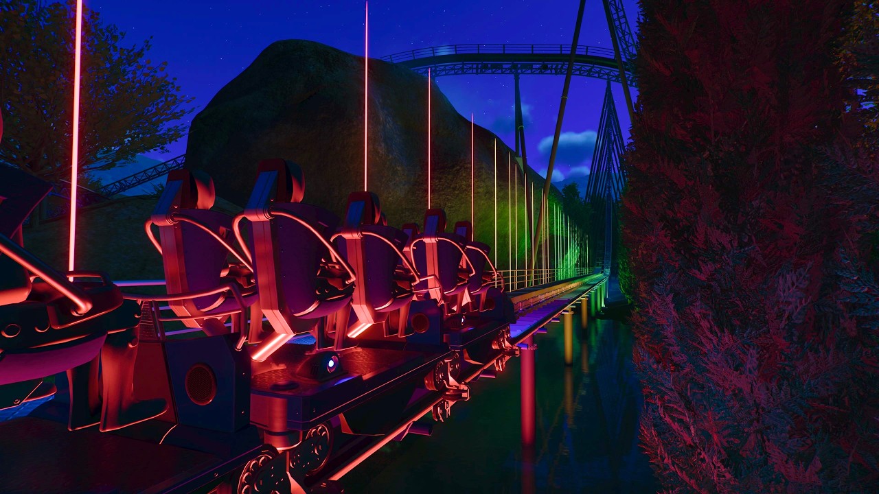 Awesome Launch Coaster -Planet Coaster 2 Day/Night - YouTube