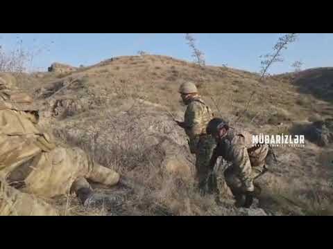 General-mayor Mayis Bərhudarovun Vətən müharibəsindən döyüş kadrı yayılıb