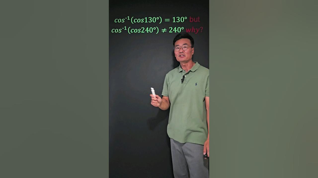Inverse Cosine - YouTube