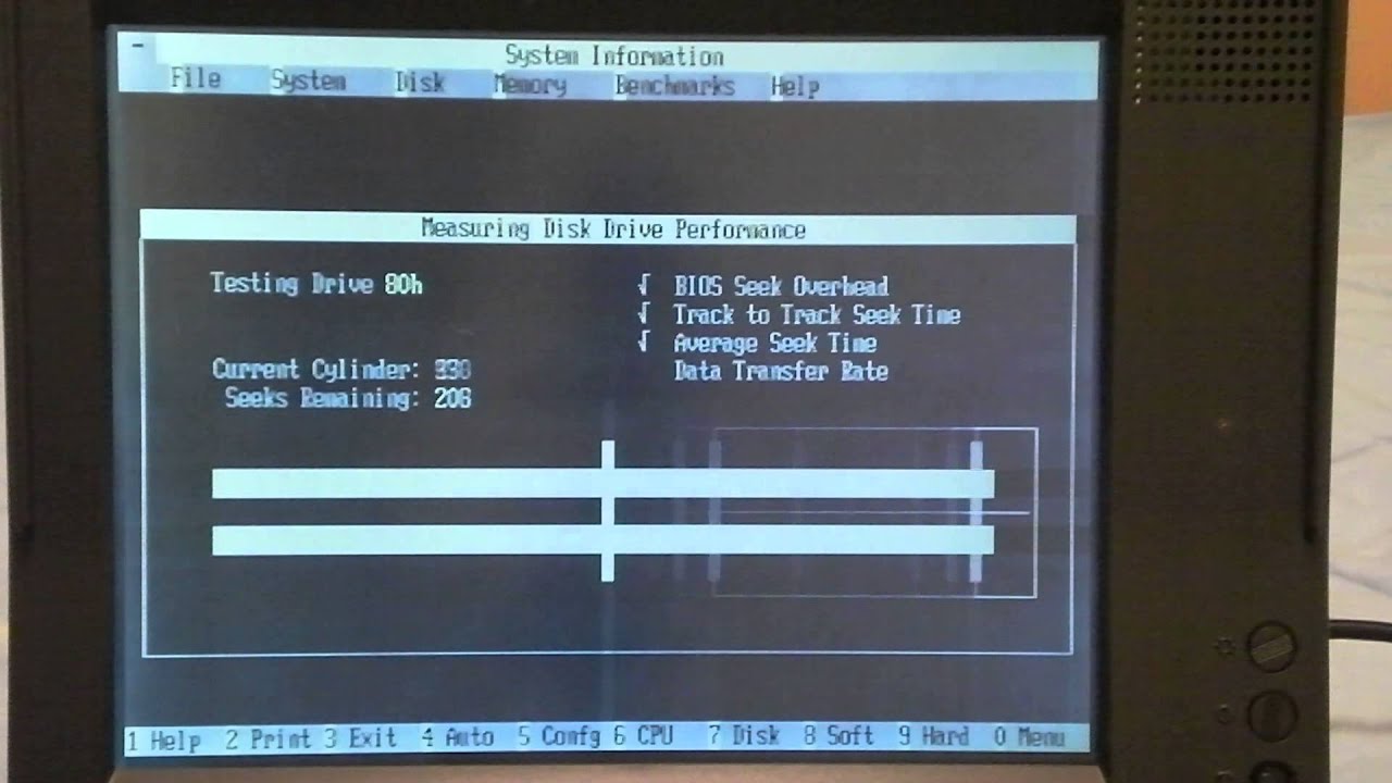 Mitsubishi MP 286L with a MiniScribe 20MB hard disk - YouTube