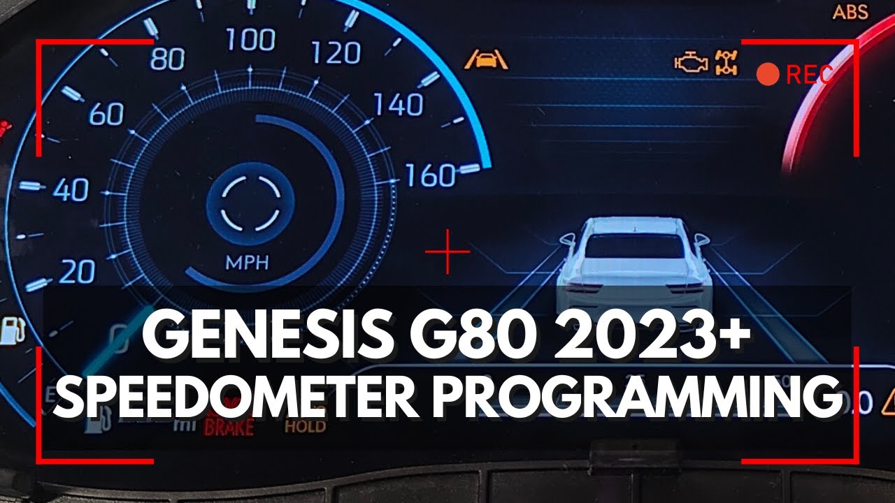 Genesis G80 2023+ instrument cluster programming with FORZA 614 by dash ...