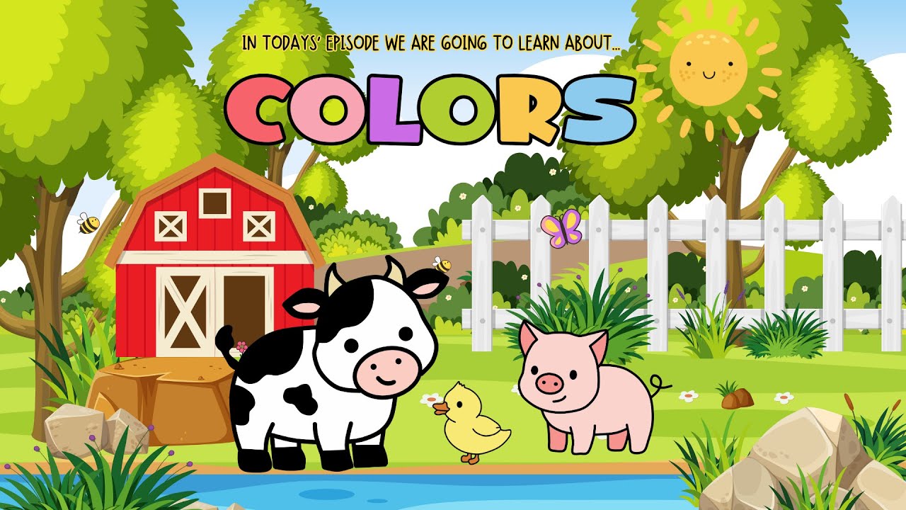 Learn Colors with Farm Animals: | Educational Video for Babies, Kids ...