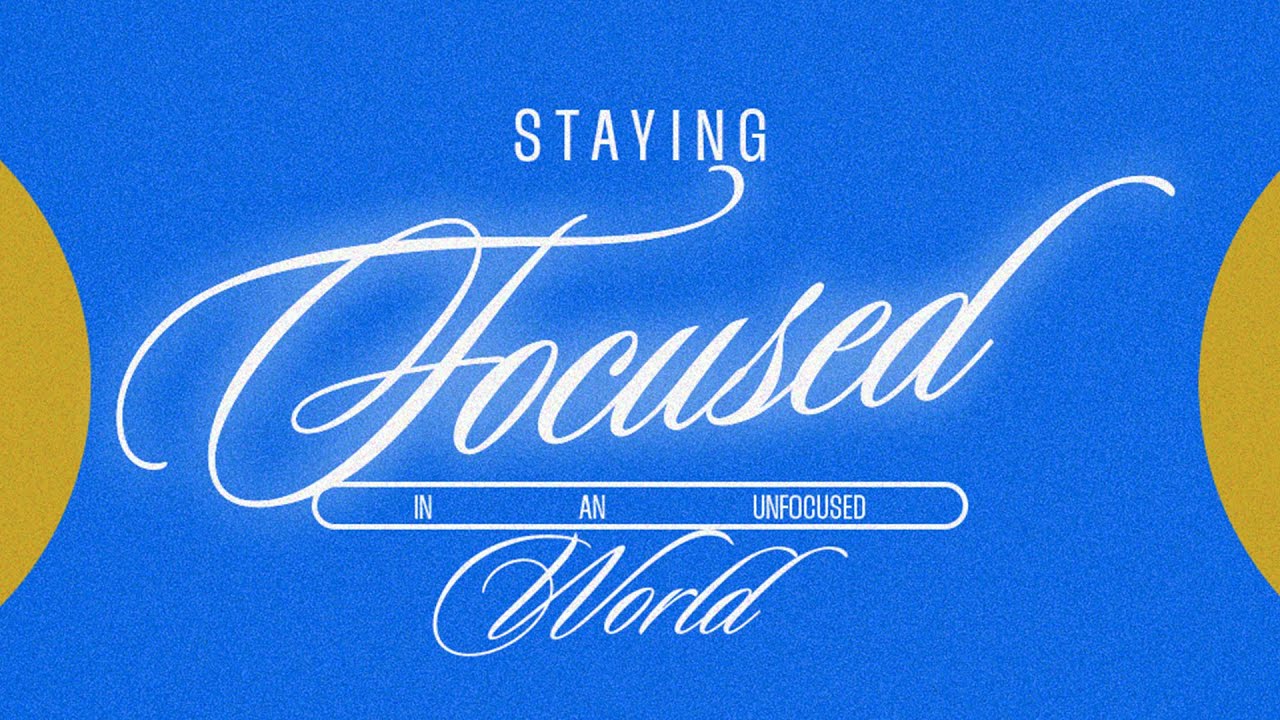 Stay Focused in an Unfocused World || David Castañon - YouTube