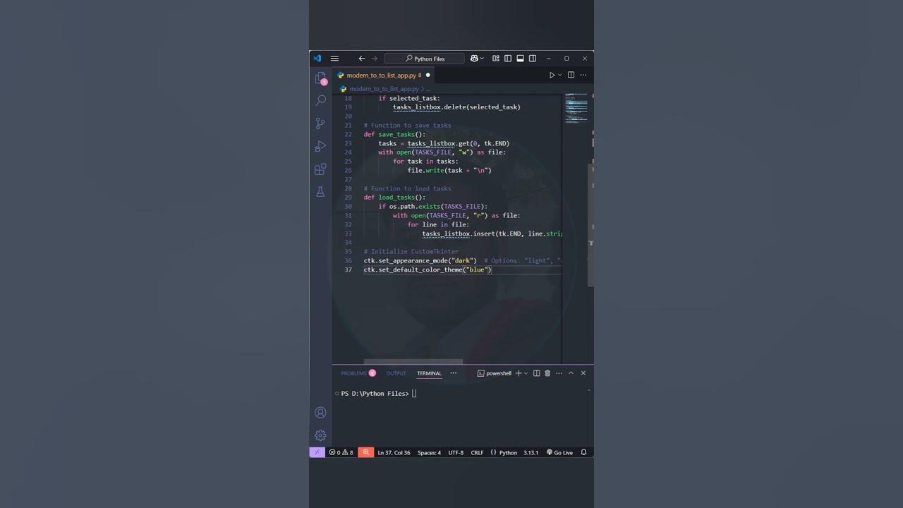 Modern To Do List Manager Desktop App Using Python - YouTube