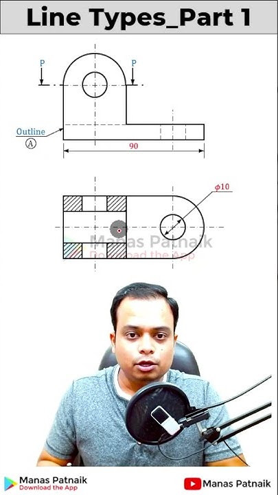 Line Types in Engineering Drawing_Part 1 - YouTube