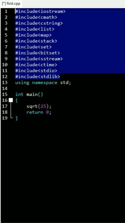 Replace all Header Files with One Single Header File In C++ | #shorts #shortvideo #short #cpp # ...