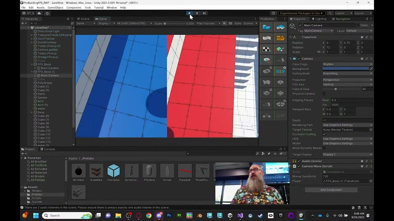 DET 260 - Game Engines - Unity Cameras - YouTube