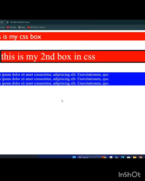 One class on multiple elements in CSS #css #computerscience #new #shortsviral #vscode - YouTube