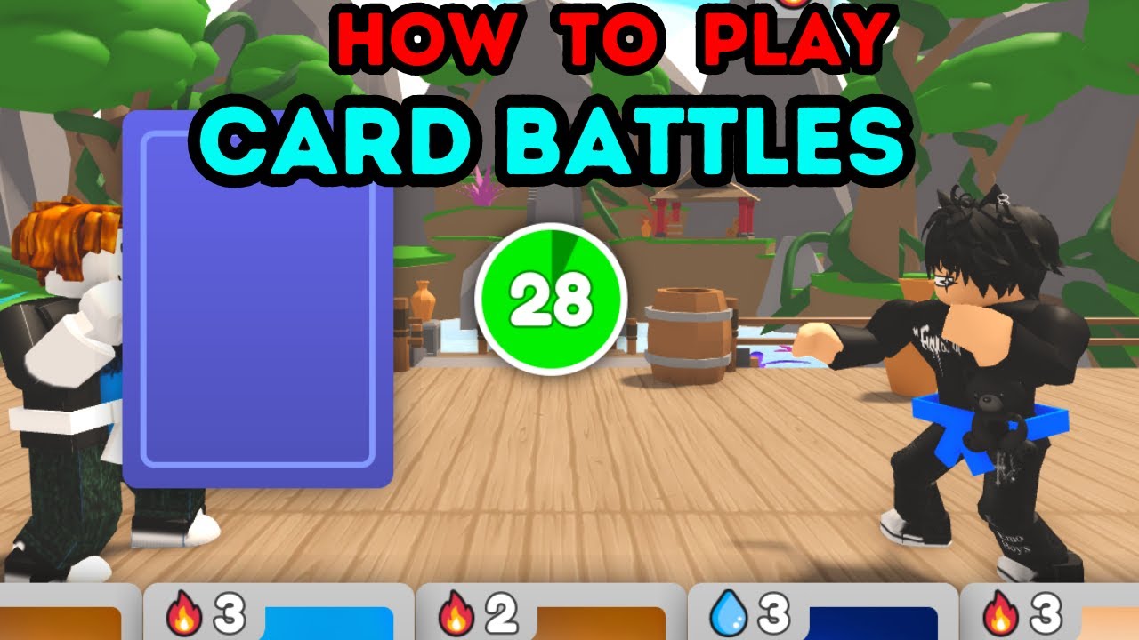 How To Play Roblox Card Battles! Biggeners Guide - YouTube