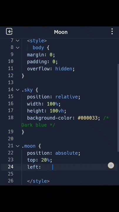 MOON || HTML CSS #coding #programming #html #css #htmlcss - YouTube
