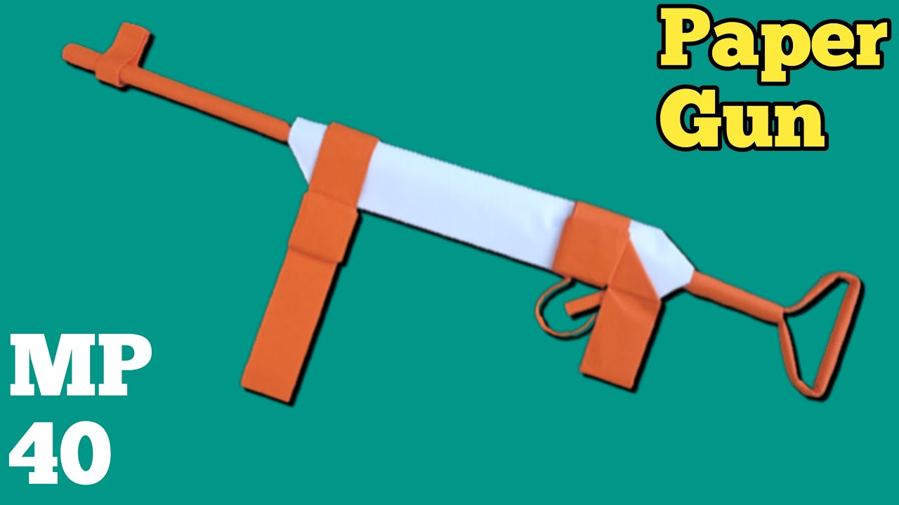 How To Make a Paper Gun | Paper Gun MP40 - YouTube