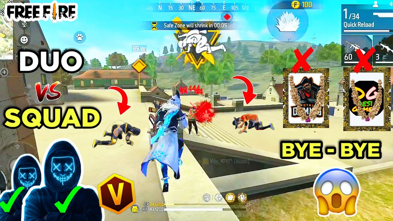NEW DUO VS SQUAD KING😱😱 - Total Gaming and Desi Gamer - GARENA FREEFIRE MAX - YouTube