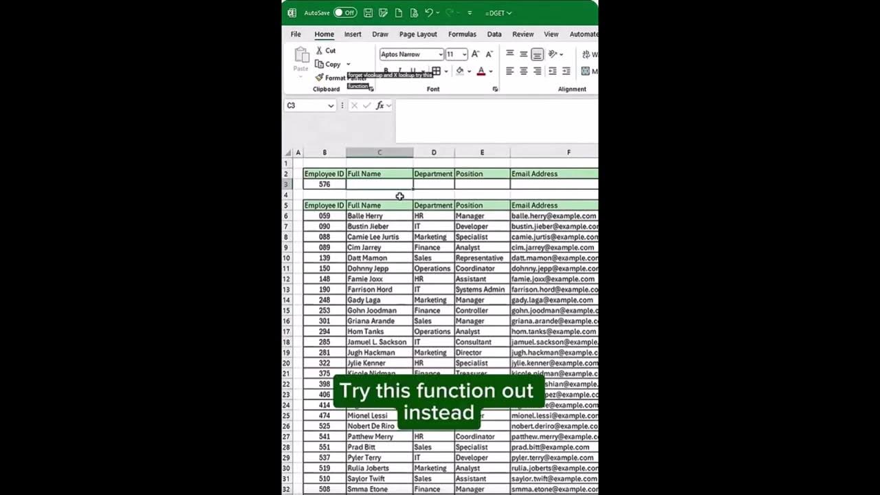 How To Use Excel DGET Function Simplified To Replace VLOOKUP & XLOOKUP Function - YouTube