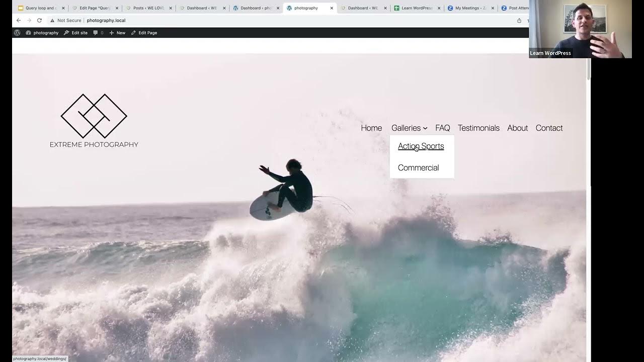 Using the query loop block and the category template - YouTube