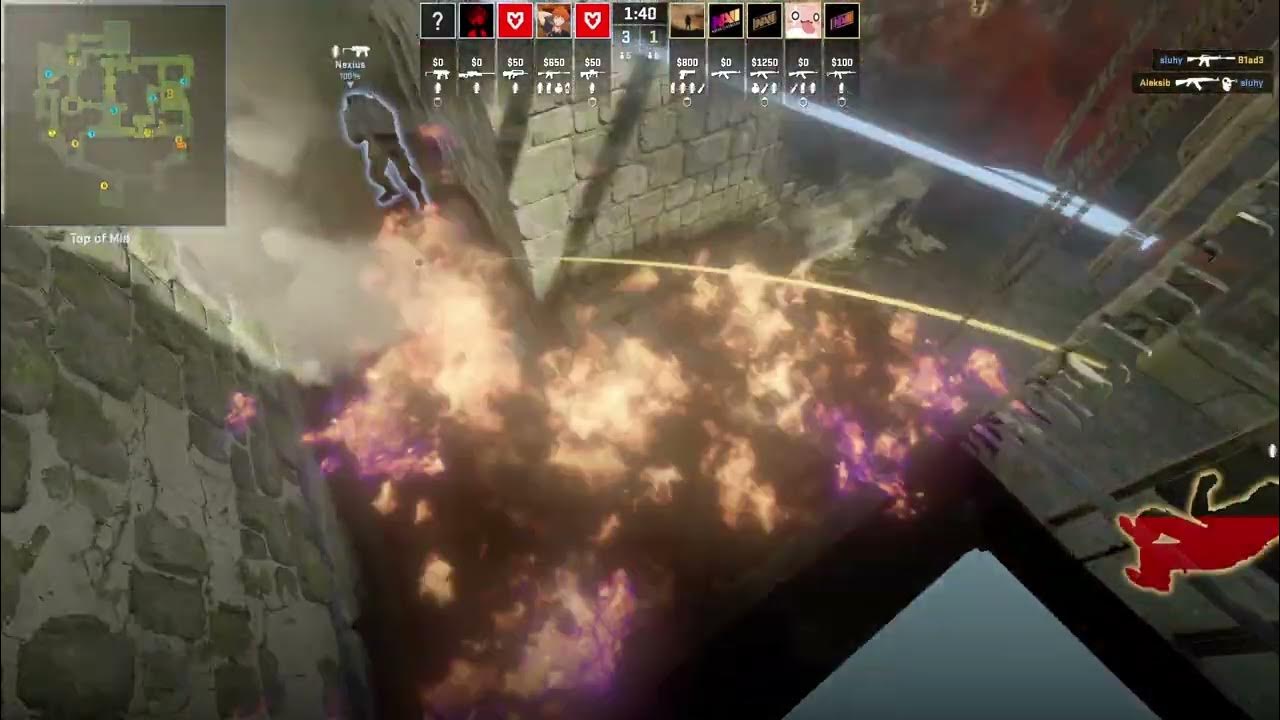 Cs2 Ancient Fast Mid Molotov To Slow Rush Youtube