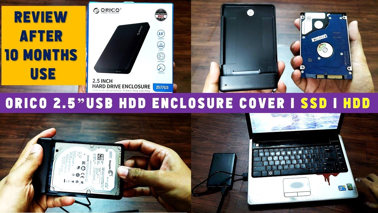 Orico 2.5" USB 3.0 HDD Enclosure Case Cover for SATA SSD HDD | SATA SSD ...