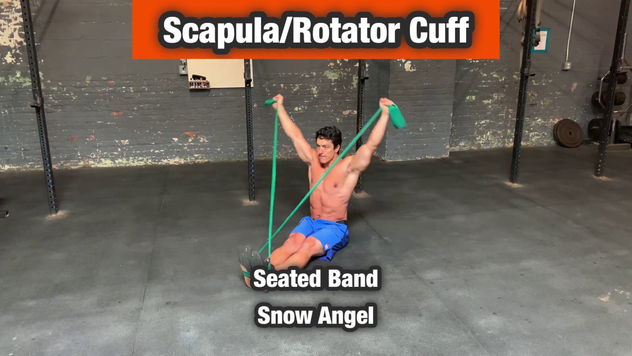 Resistance Band Seated Snow Angel - Scapula, Shoulder Blades, Rotator ...