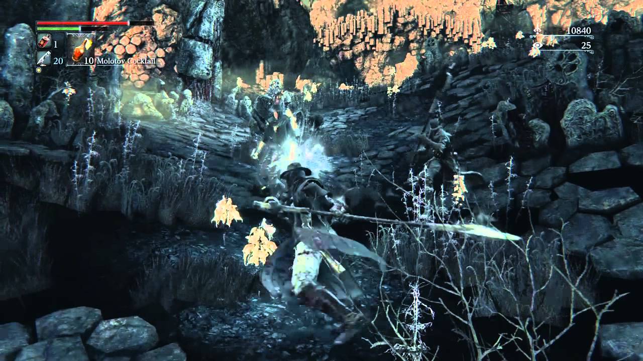 Bloodborne™ - Battle vs The Two Hunters of Nightmare Frontier - YouTube