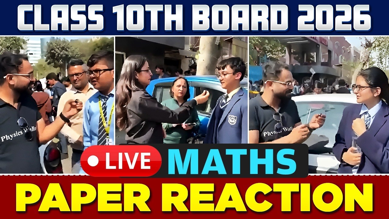Live Paper Reaction | Class 10th 2026 | Maths | Board 2026🔥#Maths - YouTube