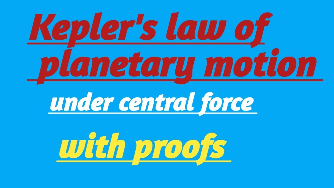 Kepler's law of planetary motion and deduction । Kepler's first law ...