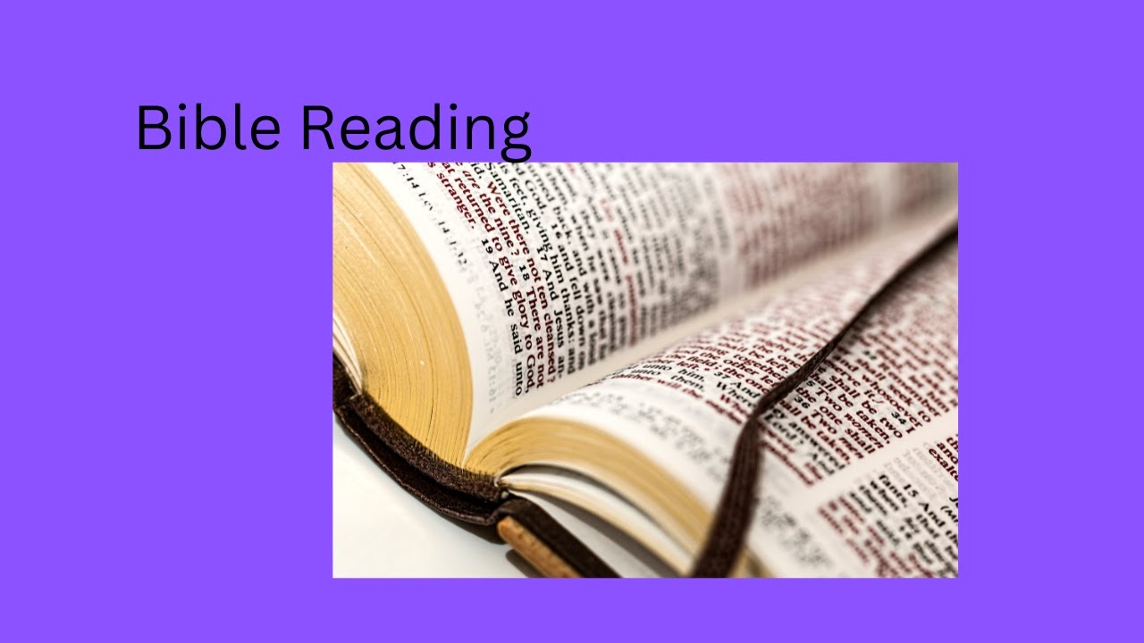 Bible Reading Exodus 35 through 40 - YouTube