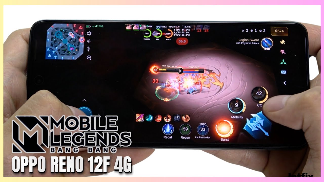 Oppo Reno12 F 4G Mobile Legends Gaming test MLBB | Snapdragon 685 ...