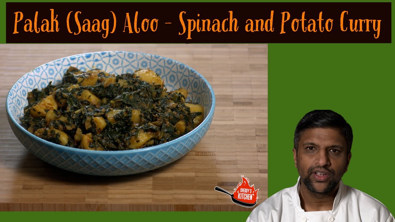Palak (Saag) Aloo - Spinach and Potato Curry - Indian/Pakistani - Vegan ...