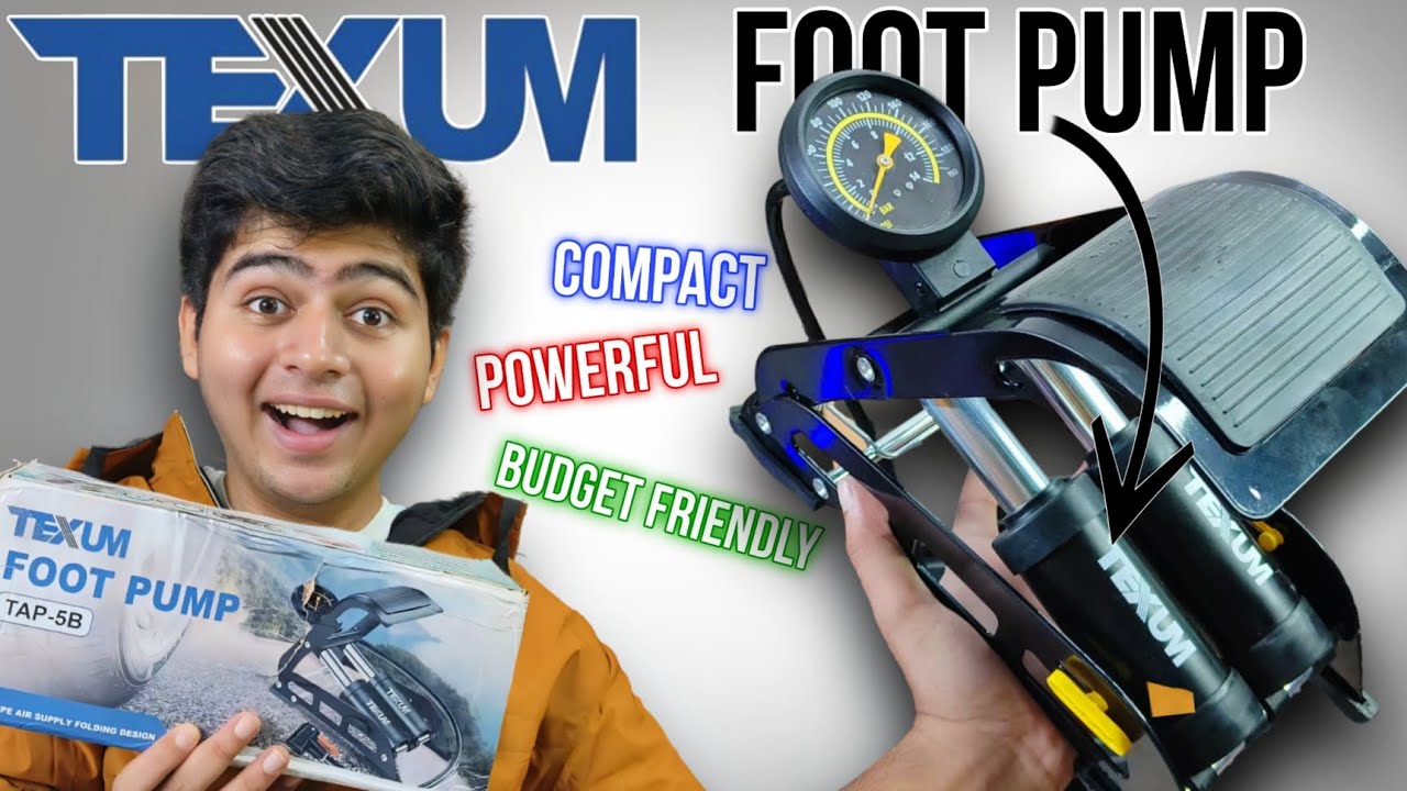 TEXUM Foot Pump | Compact Air Pump for Car and Bike | Best Foot Pump ...