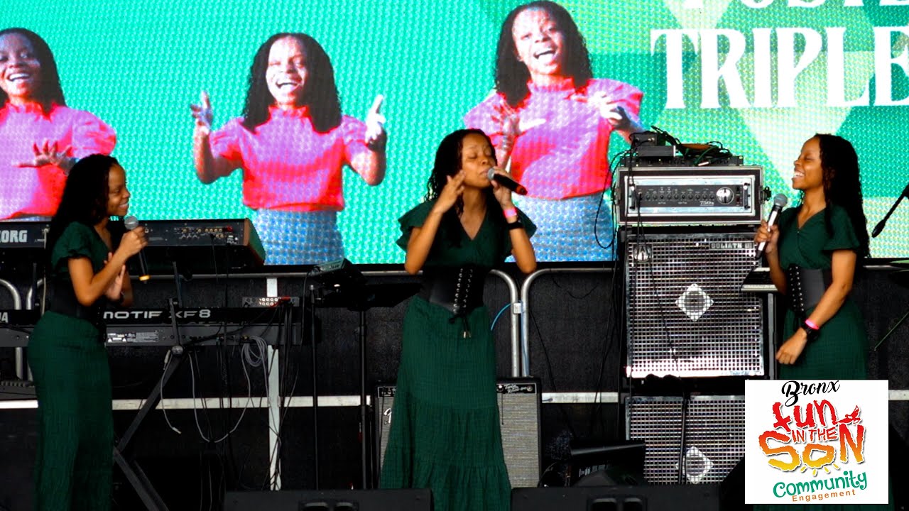 The Foster Triplets Performing Something About The Name Jesus - YouTube