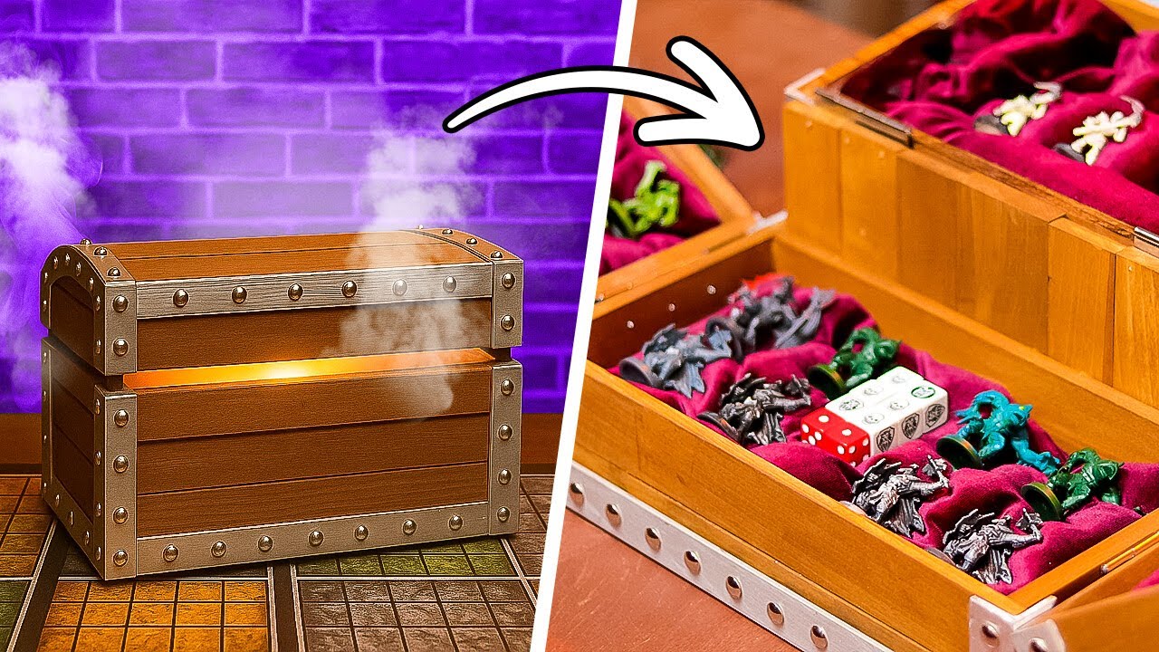 We Built the ULTIMATE DIY Gaming Table with SECRET Storage! 🎲 Every ...