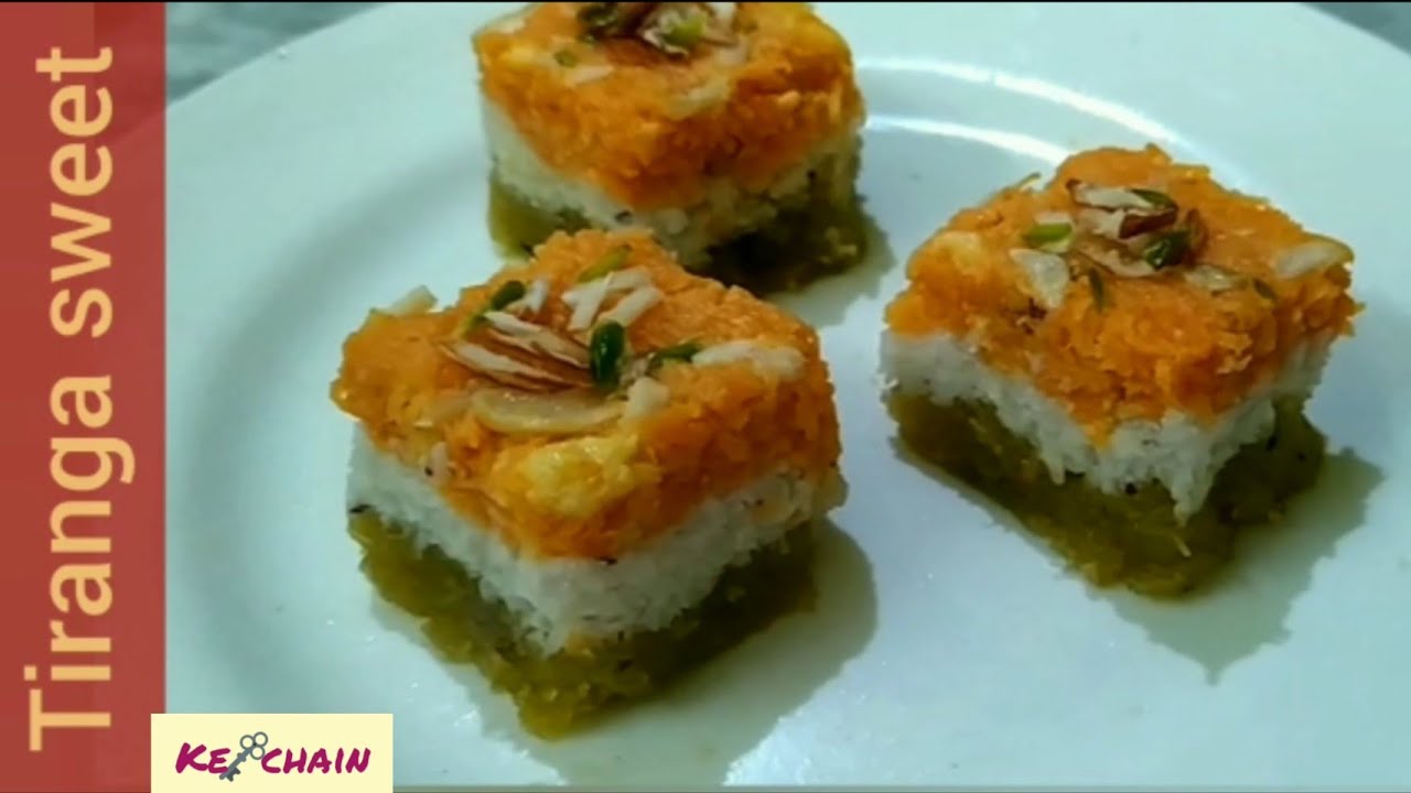 Tiranga sweet | Tricolour sweet | Independence day special | without ...