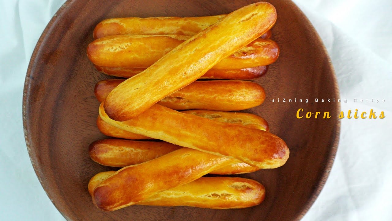 초간단💫실패 제로! 고소달콤한 '콘 스틱'🌽 만들기 : corn sticks (corn bread)｜siZning - YouTube