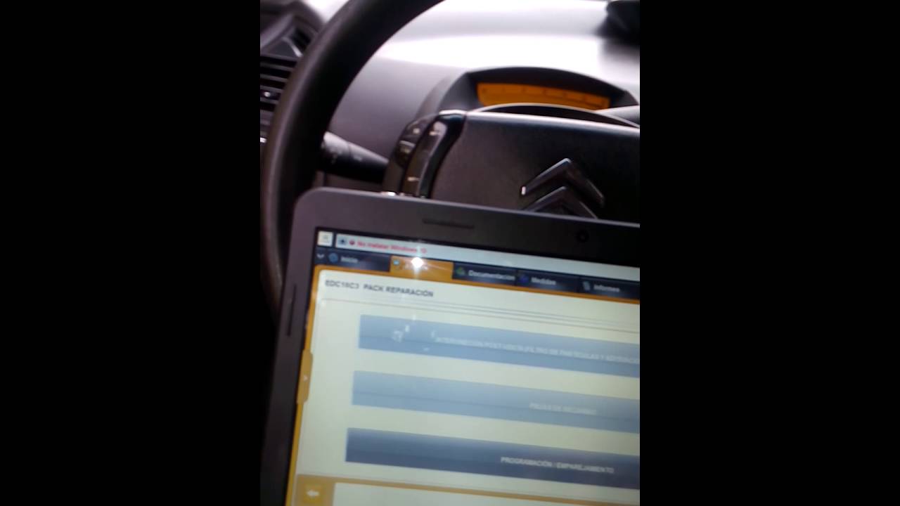 Citroen C4 relleno liquido eolys reprogrammed - YouTube
