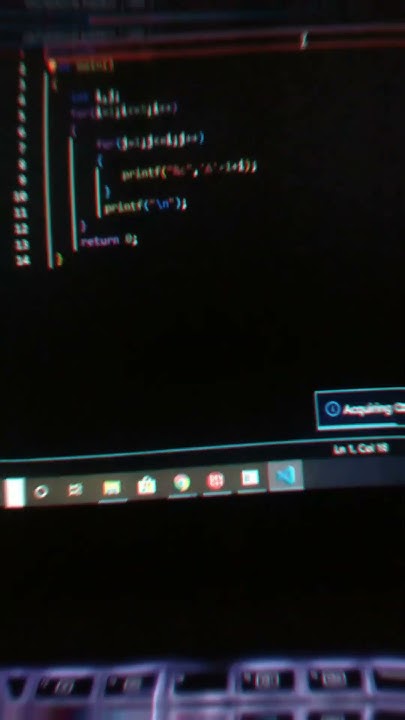 Alphabetical pattern in 'C' #coding #short #shorts #programming #explore #python #java #viral # ...