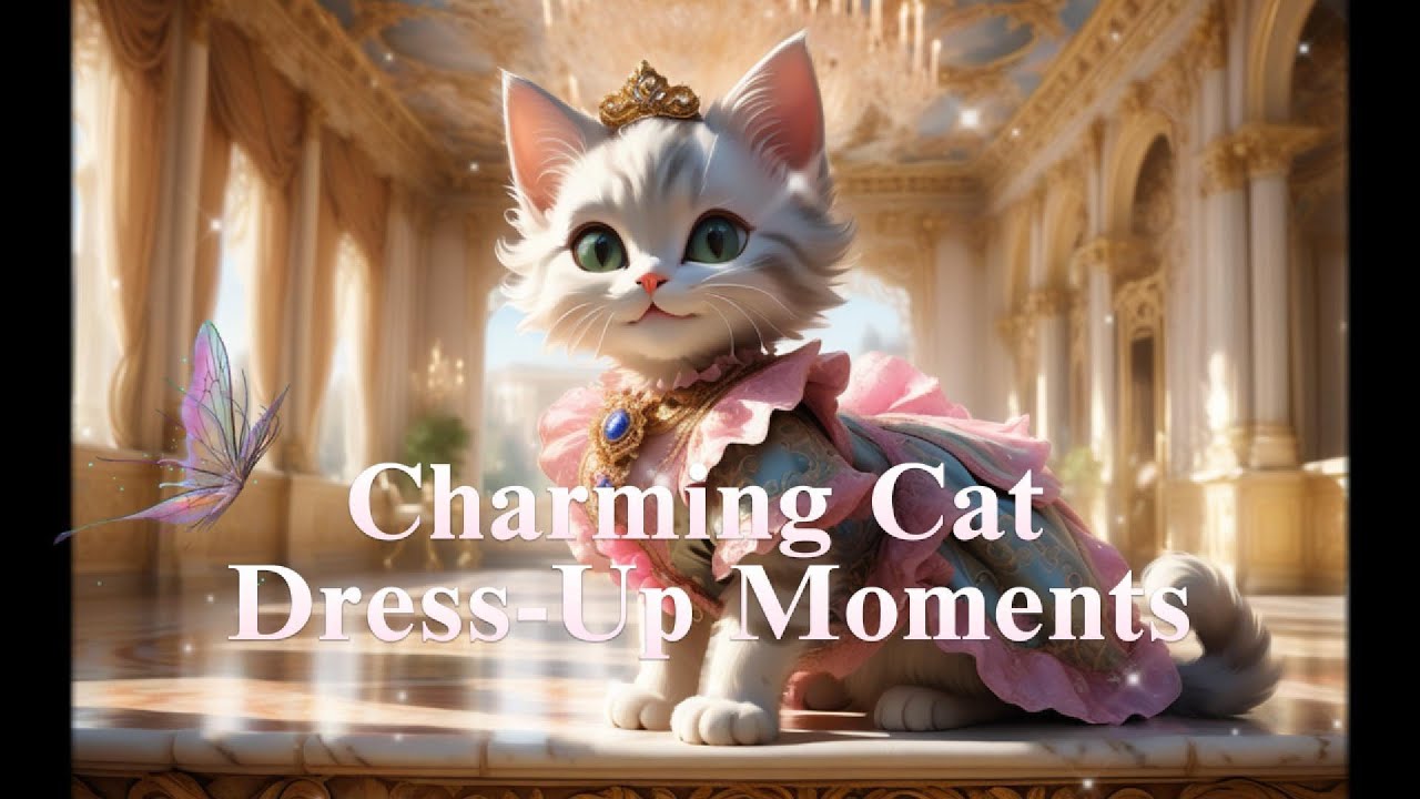 Charming Cat Dress-Up Moments#beautiful cat #Cute #Cat #cute cat# ...