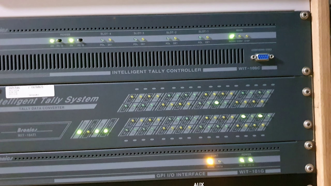 Tally System Controller(WIT 100C) 정상점등 동영상 - YouTube