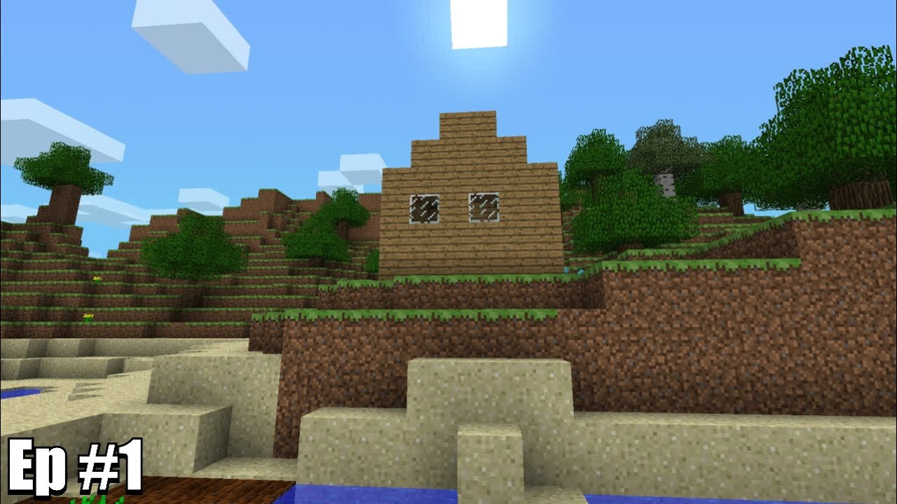 Minecraft Old Pocket Edition Survival Ep #1 a nostalgic beginning - YouTube