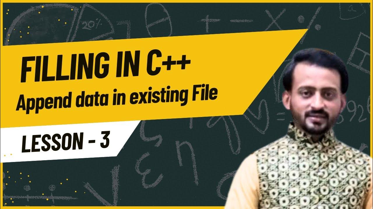 Mastering File Handling In C Append Mode Tutorial Youtube