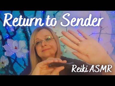 Return to sender all bad energy, ill wishes, curses. Reiki asmr black obsidian crystal healing