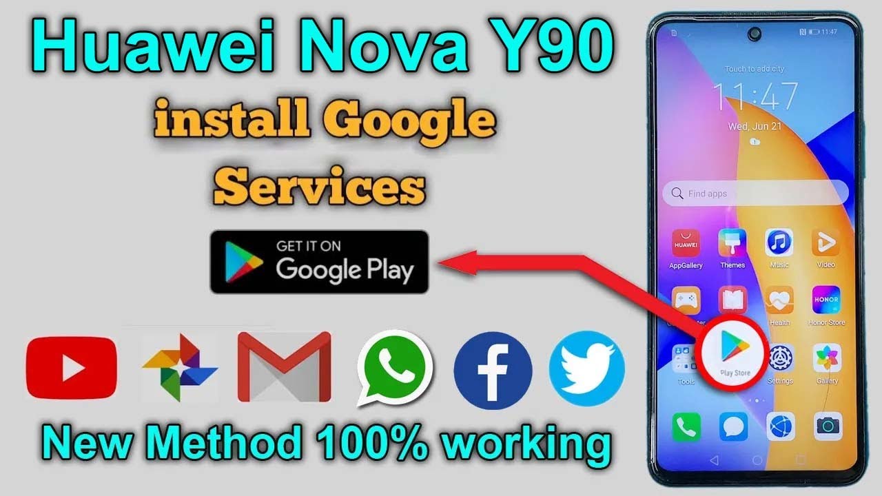 Install Google Play Store On Huawei Nova Y90 | Huawei Nova Y90 CTR-LX2 Install Google Play ...