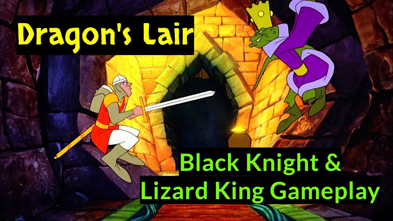 Dragon's Lair Black Knight & Lizard King Arcade Level HD TV Gameplay on ...