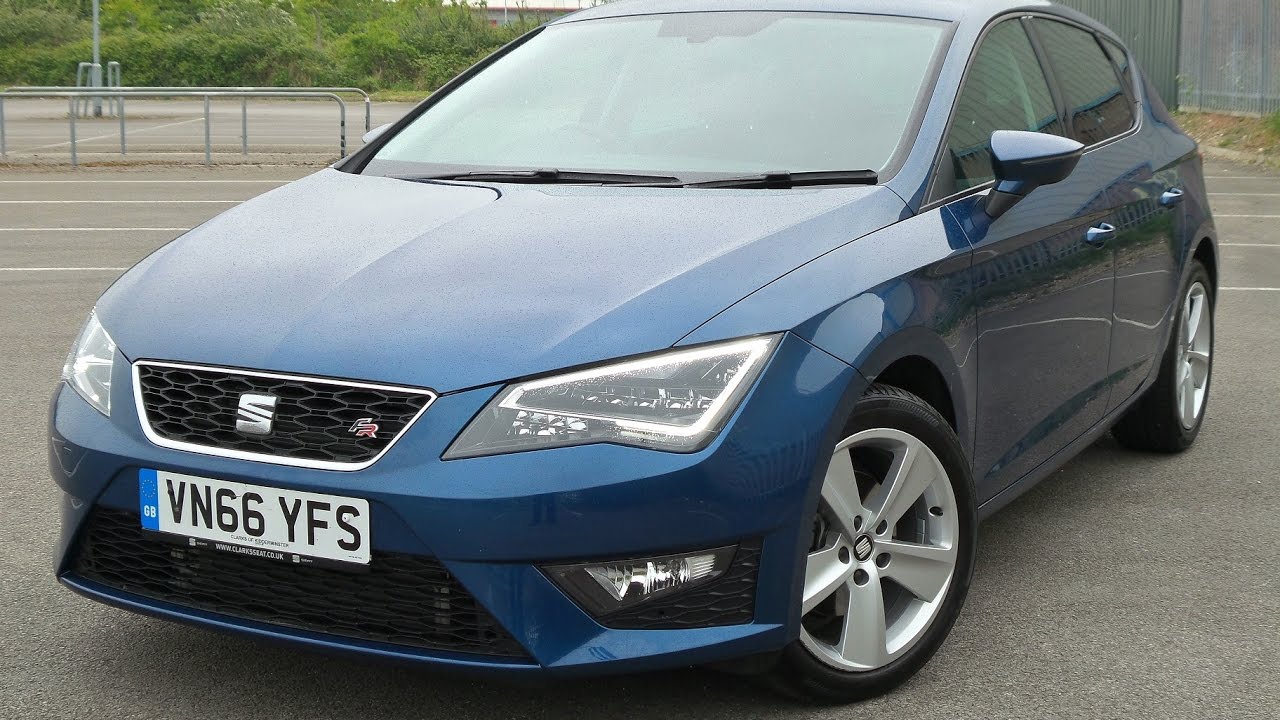 VN66YFS - SEAT Leon 2.0 Tdi FR 5dr Inc Technology Pack in Blue - YouTube