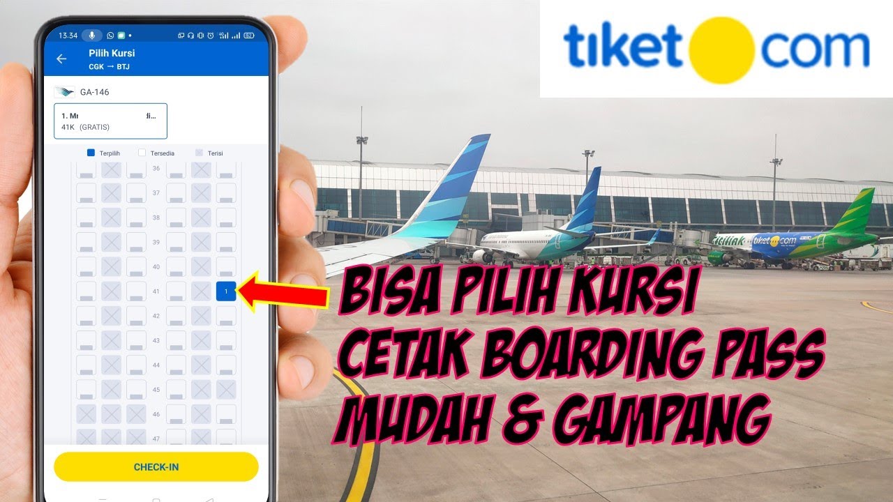 CARA CHECK IN ONLINE PESAWAT di TIKET.COM - YouTube