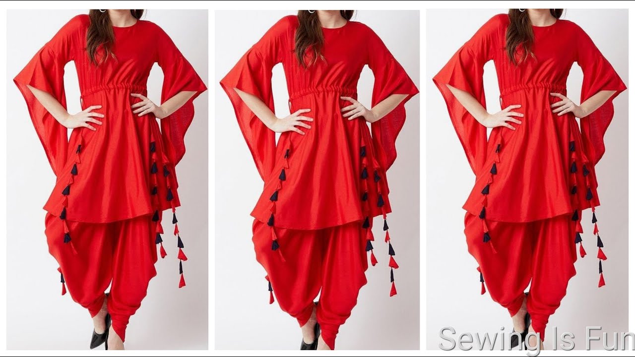 Unique kurti pattern ideas for stitching,tassel kurti designs,double ...