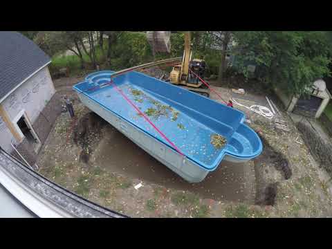 Fiberglass pool install timelapse: part 1