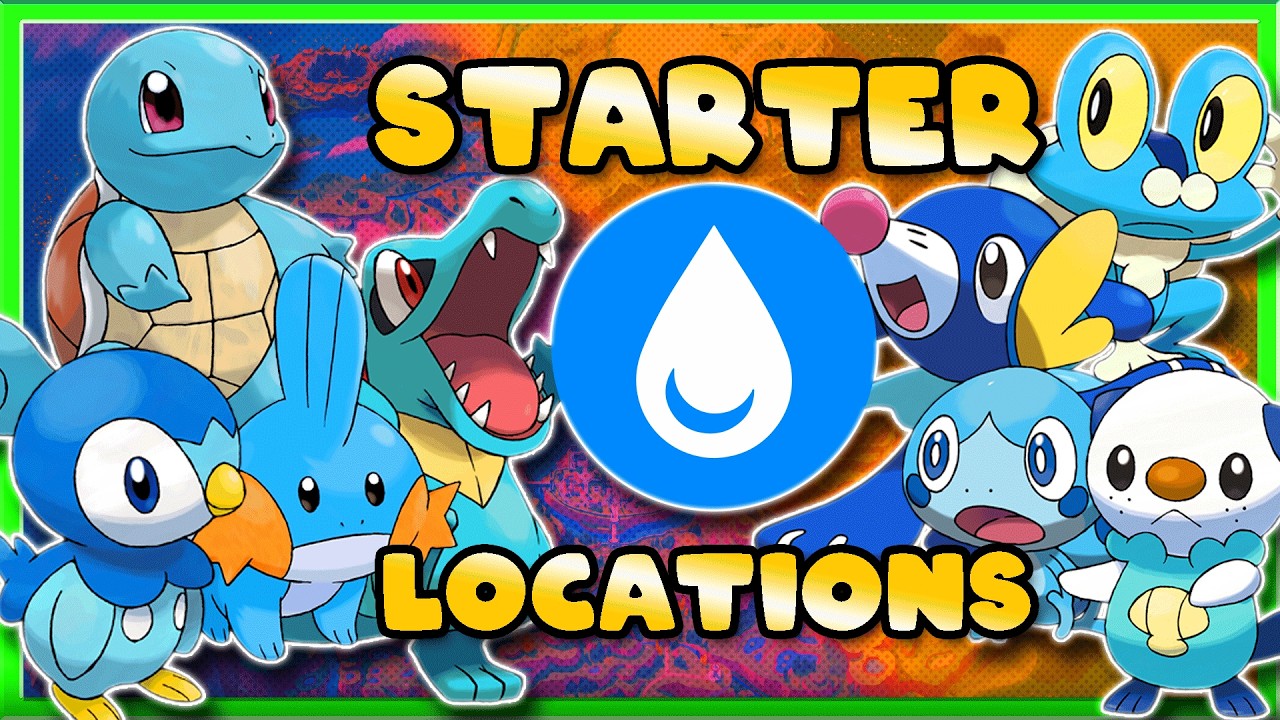 Discover All Water Starter Locations at Blueberry Academy! - YouTube